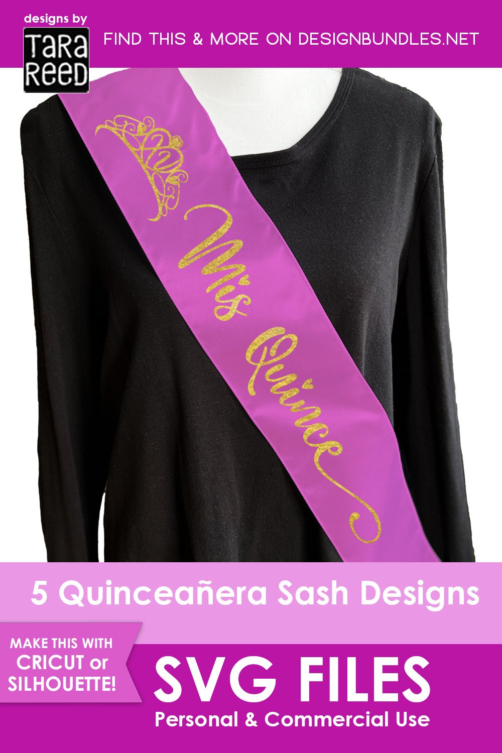 DIY Quinceanera Sash SVG for Cricut | Quinceanera Party
