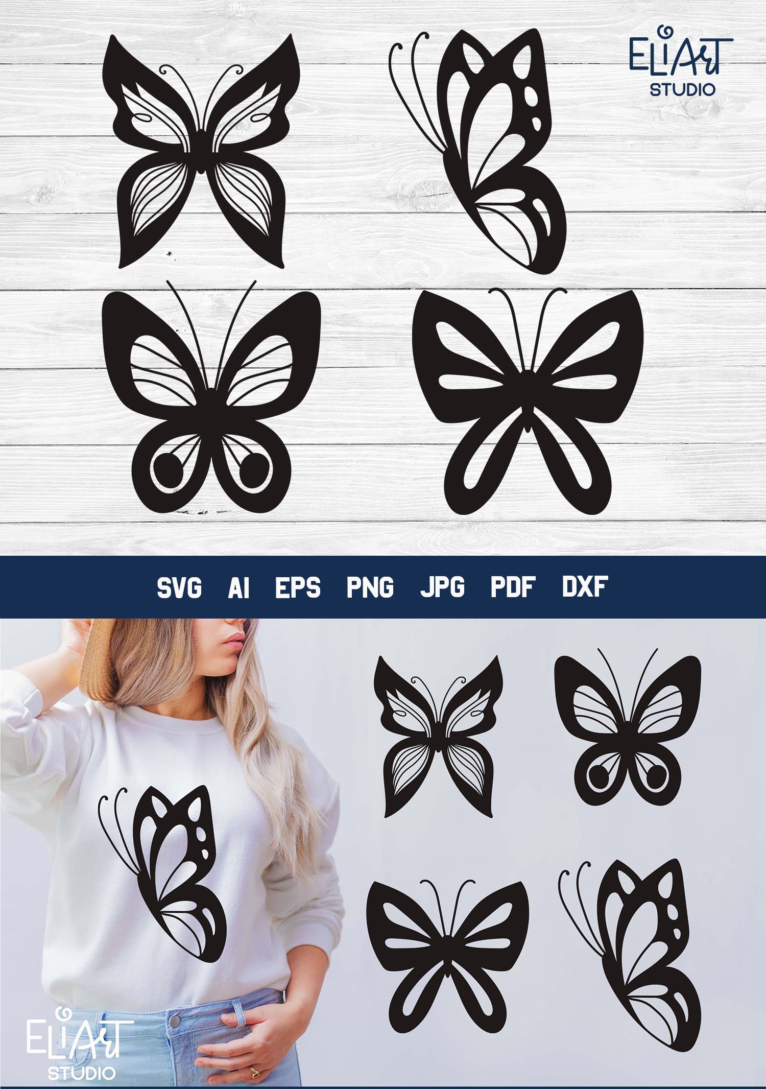 Butterfly SVG Set | Butterflies SVG Cut Files