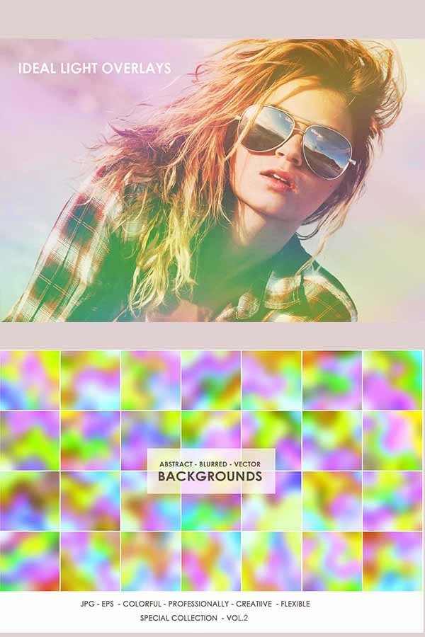 28 Abstract Blurred Overlays JPG-EPS Vol.2