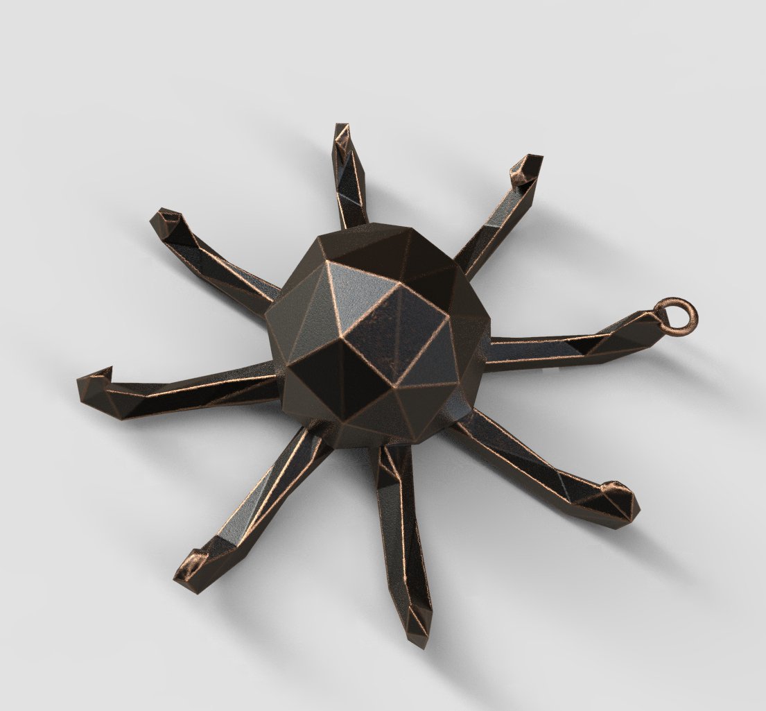 Octopus Charm 3D Printing Model