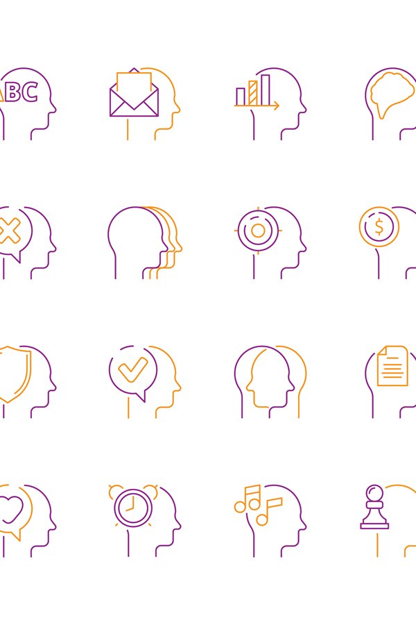 Head mind icon. Smart idea and creative thinking innovative