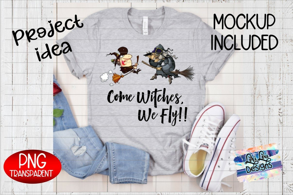 Come Witches We Fly Halloween Sublimation Design