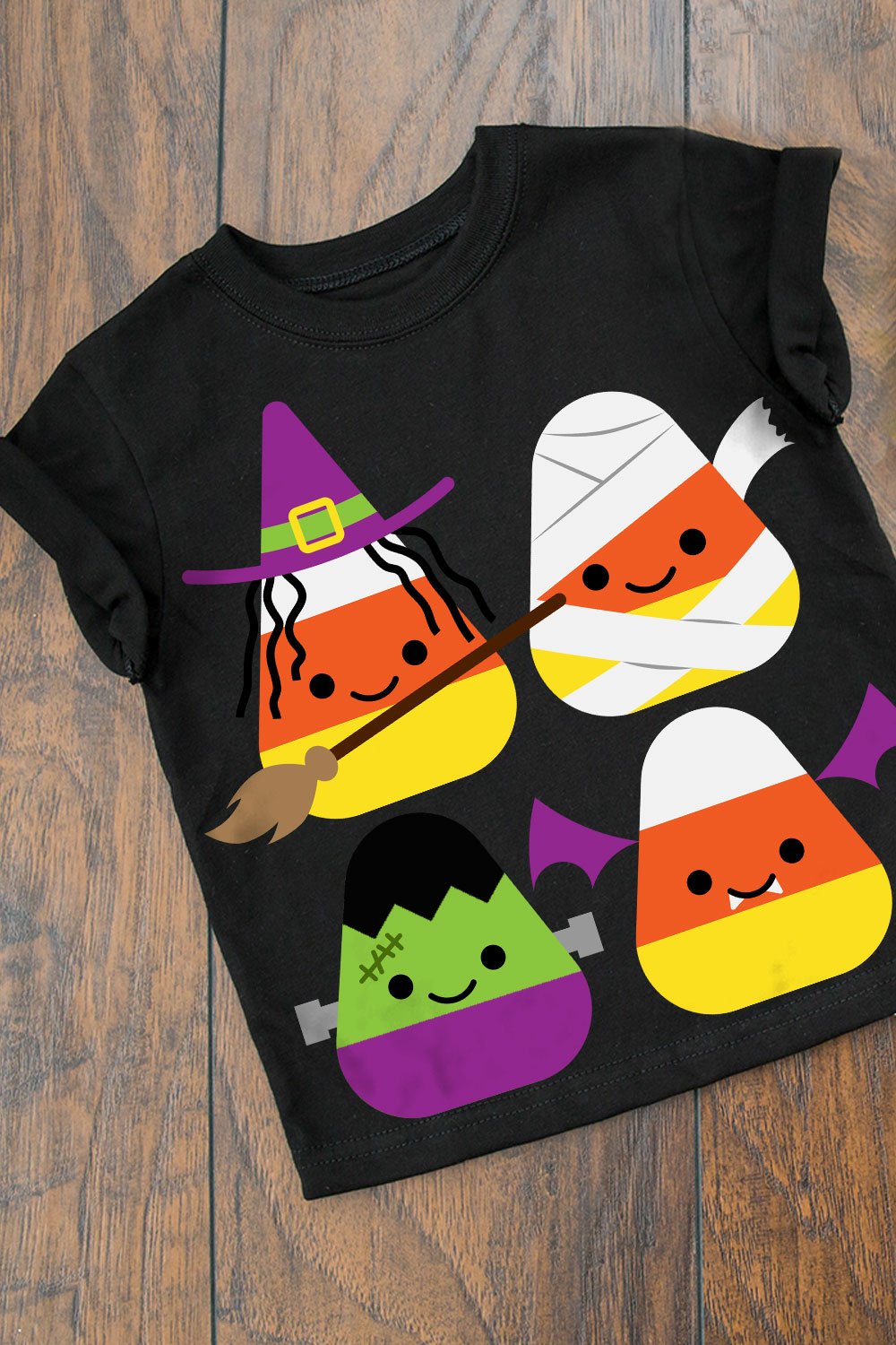 Spooky Costumed Candy Corn Halloween SVG File Bundle