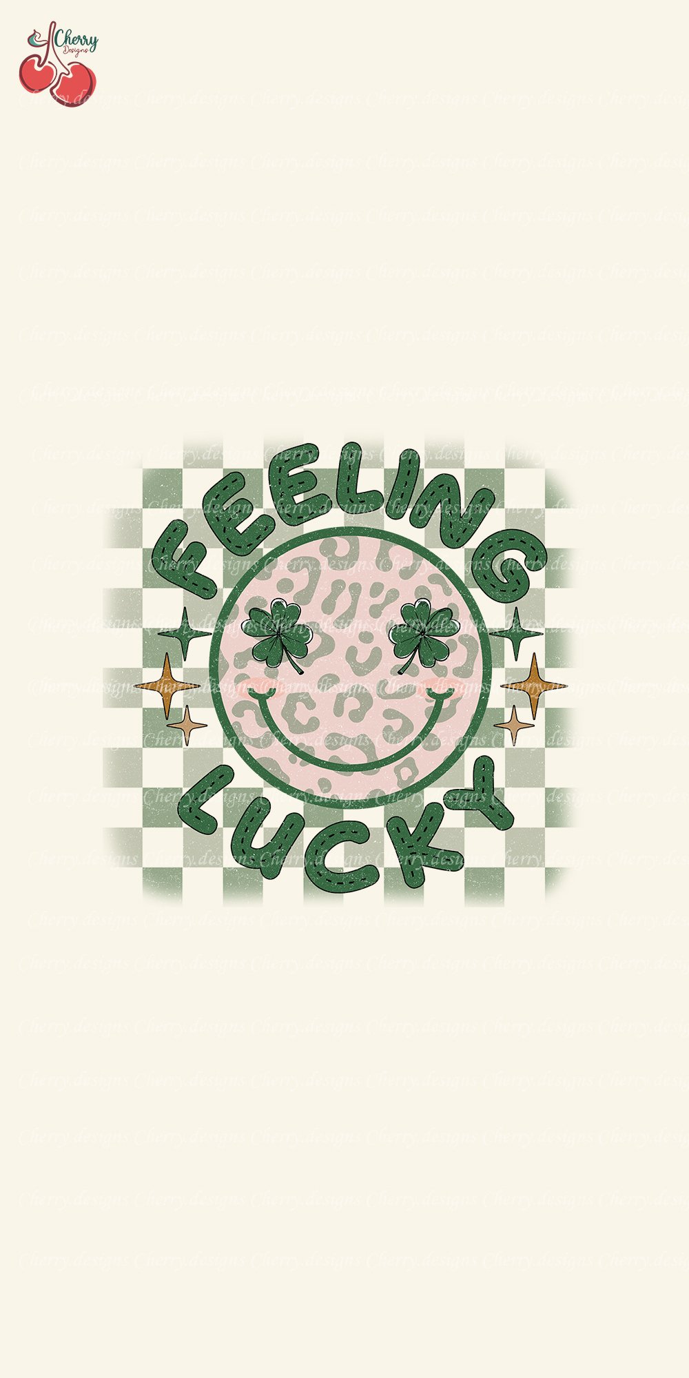Feeling Lucky PNG ,St Patrick's Day PNG, Leopard Smiley Face