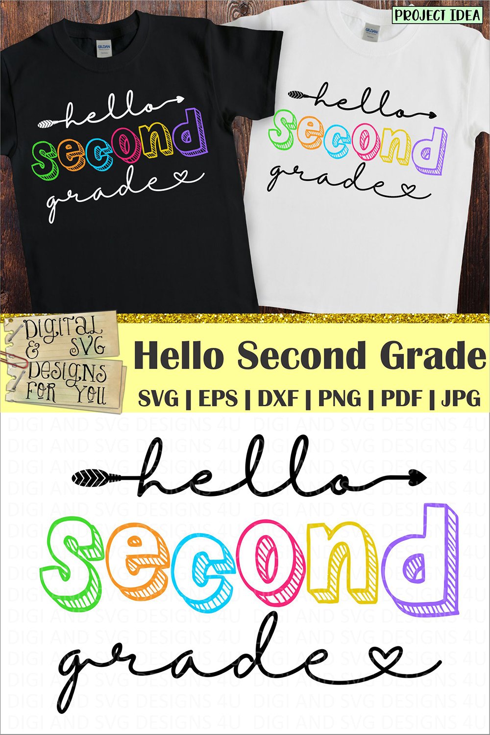 Hello Second Grade svg | Back to school | School svg