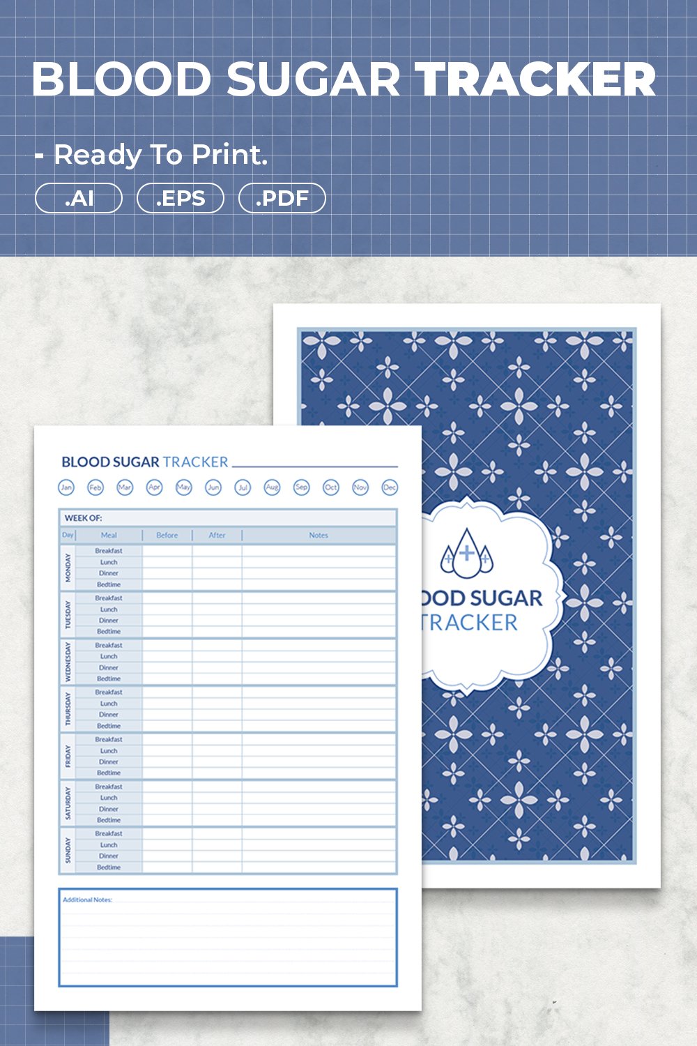 Blood Sugar Tracker Printable Template