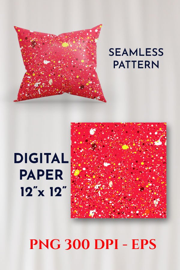 Digital red texture paper, seamless pattern.