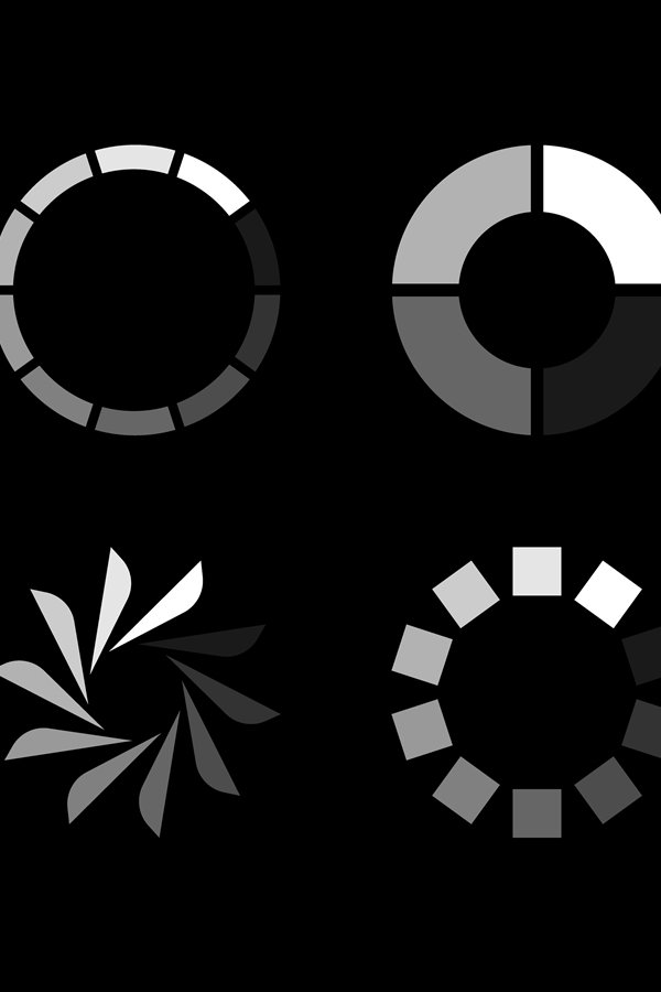 Round loader. Progressive internet buffering (788185)