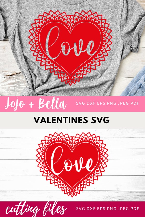 Mandala Heart Svg | Love Svg | Valentine's Day Svg