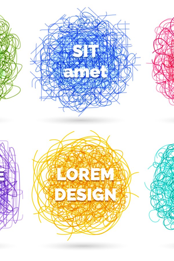 Pen sketch mess labels