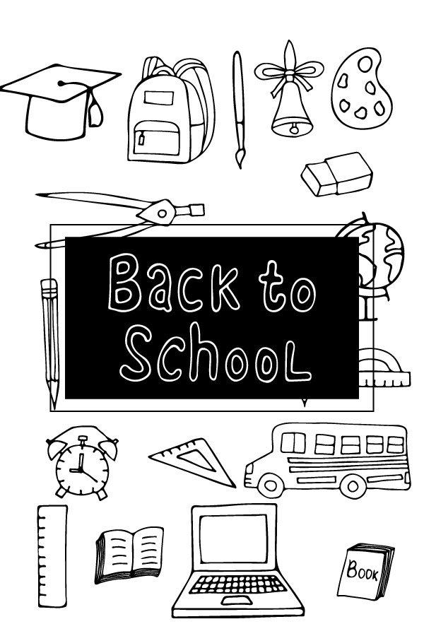 Back To School doodle illustrations collection (836806)