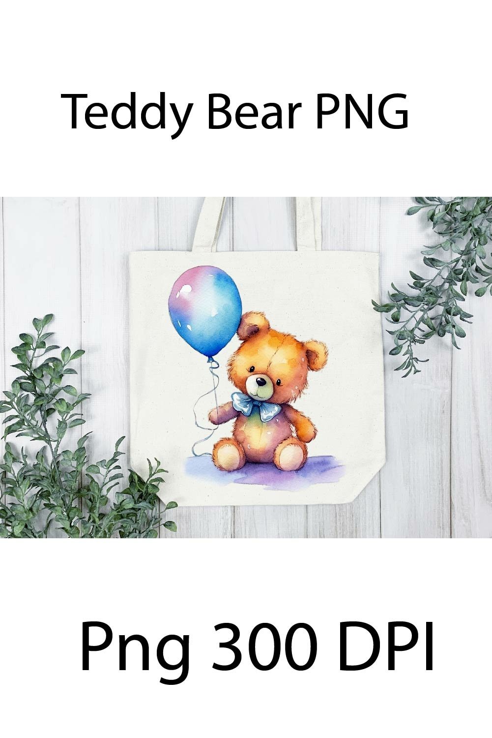 Teddy bear watercolor Design. (2632637)