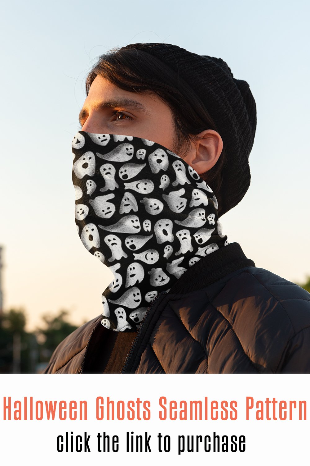 Halloween Ghosts Seamless Pattern | Digital Paper