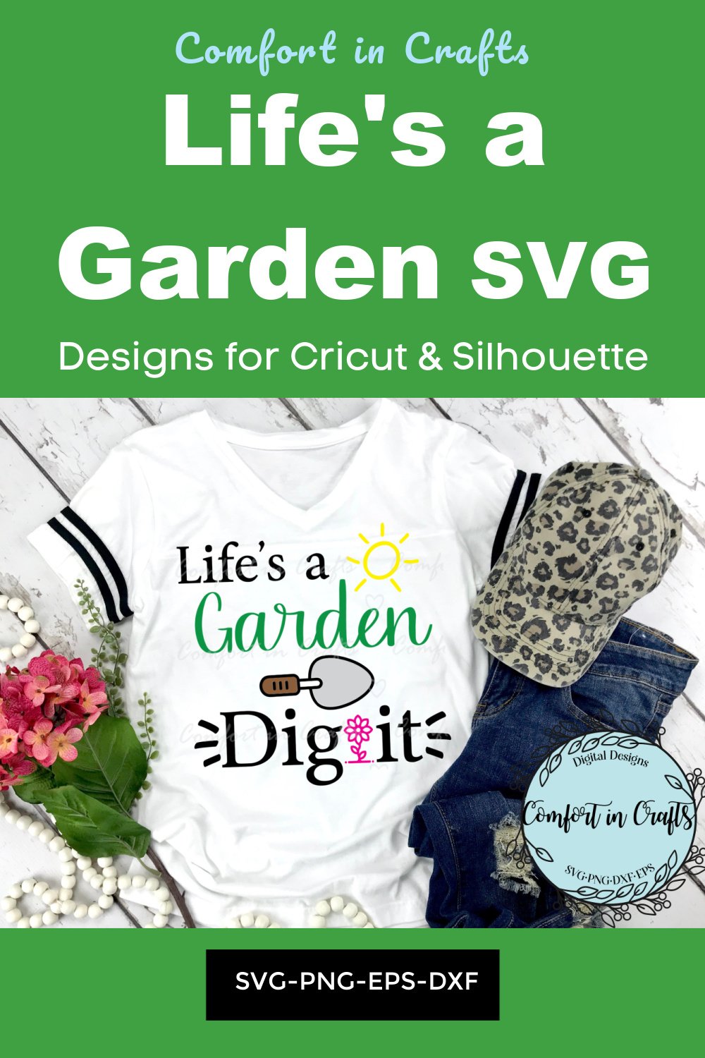 Life's a Garden Dig It SVG and Sublimation