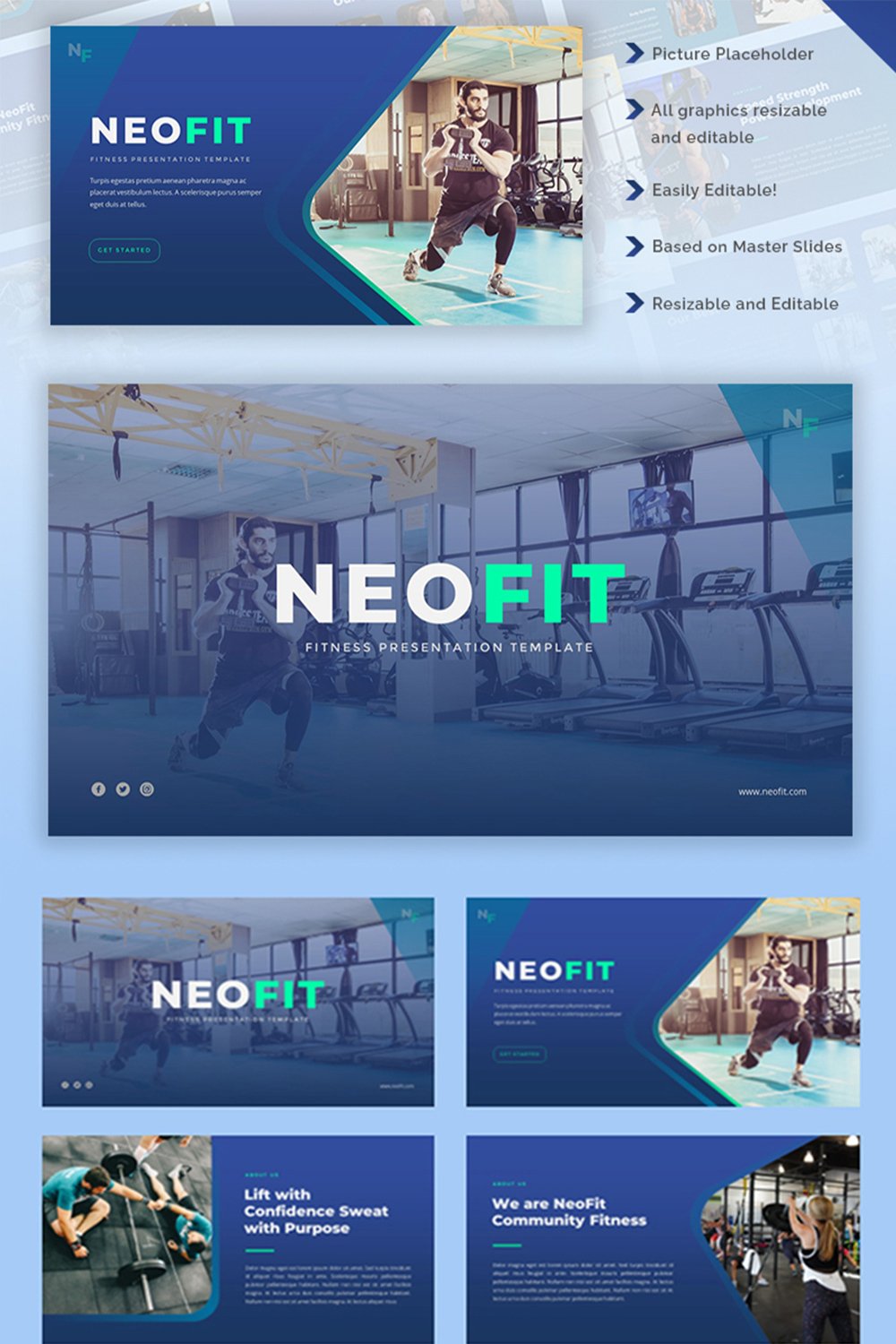 NeoFit-Fitness PowerPoint Template