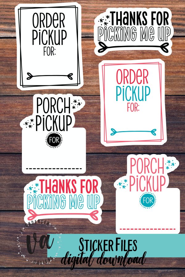 Packaging Pickup Sticker Bundle PNGs