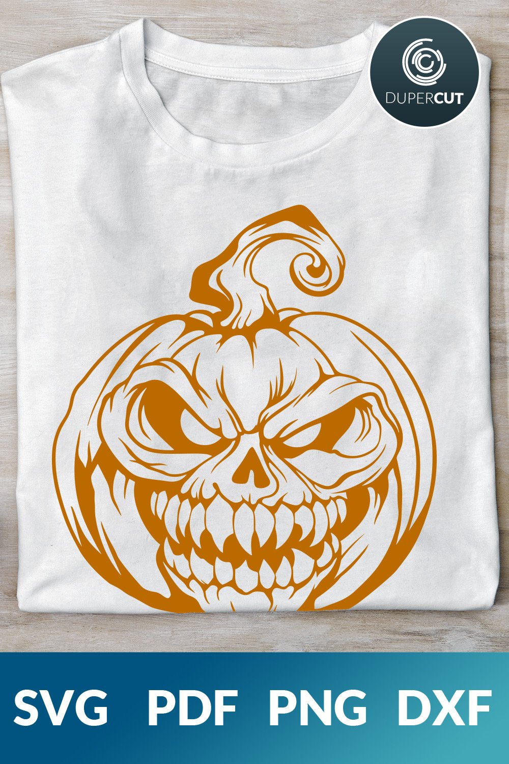 Scary Halloween pumpkins - SVG DXF PNG files