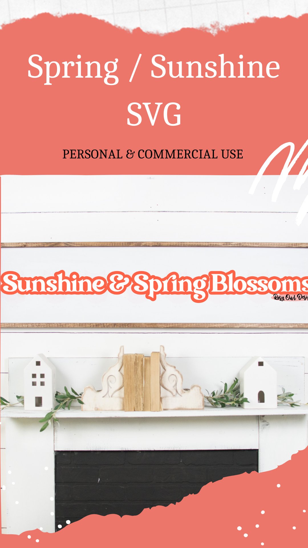 Sunshine & Spring Blossoms SVG | Spring Time | Spring Décor
