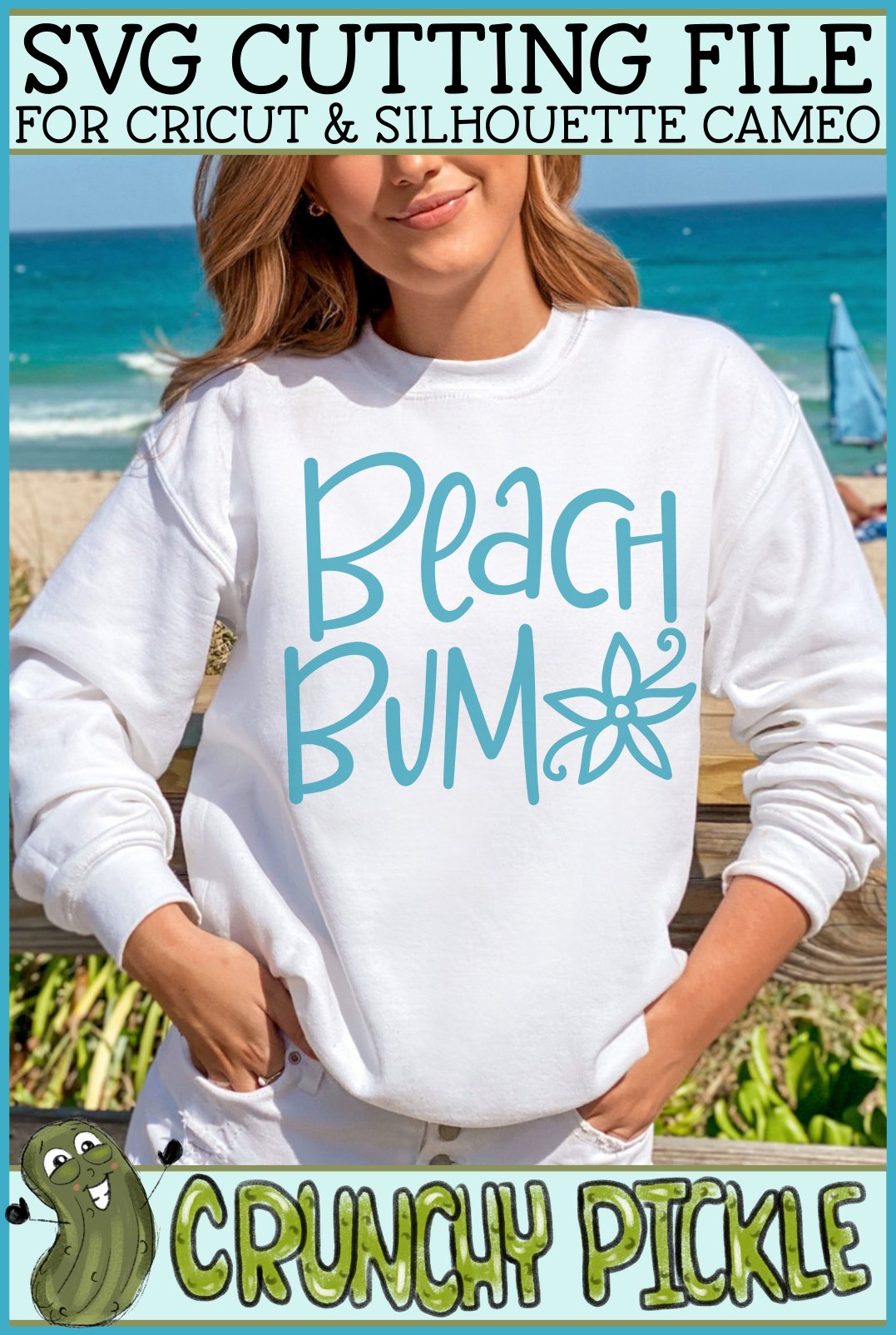 Beach Bum Flower SVG File