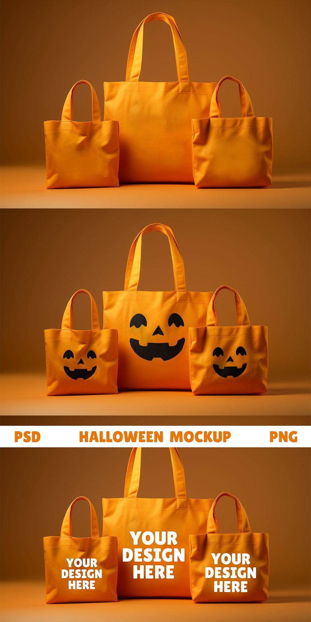 Halloween Mockup PSD PNG