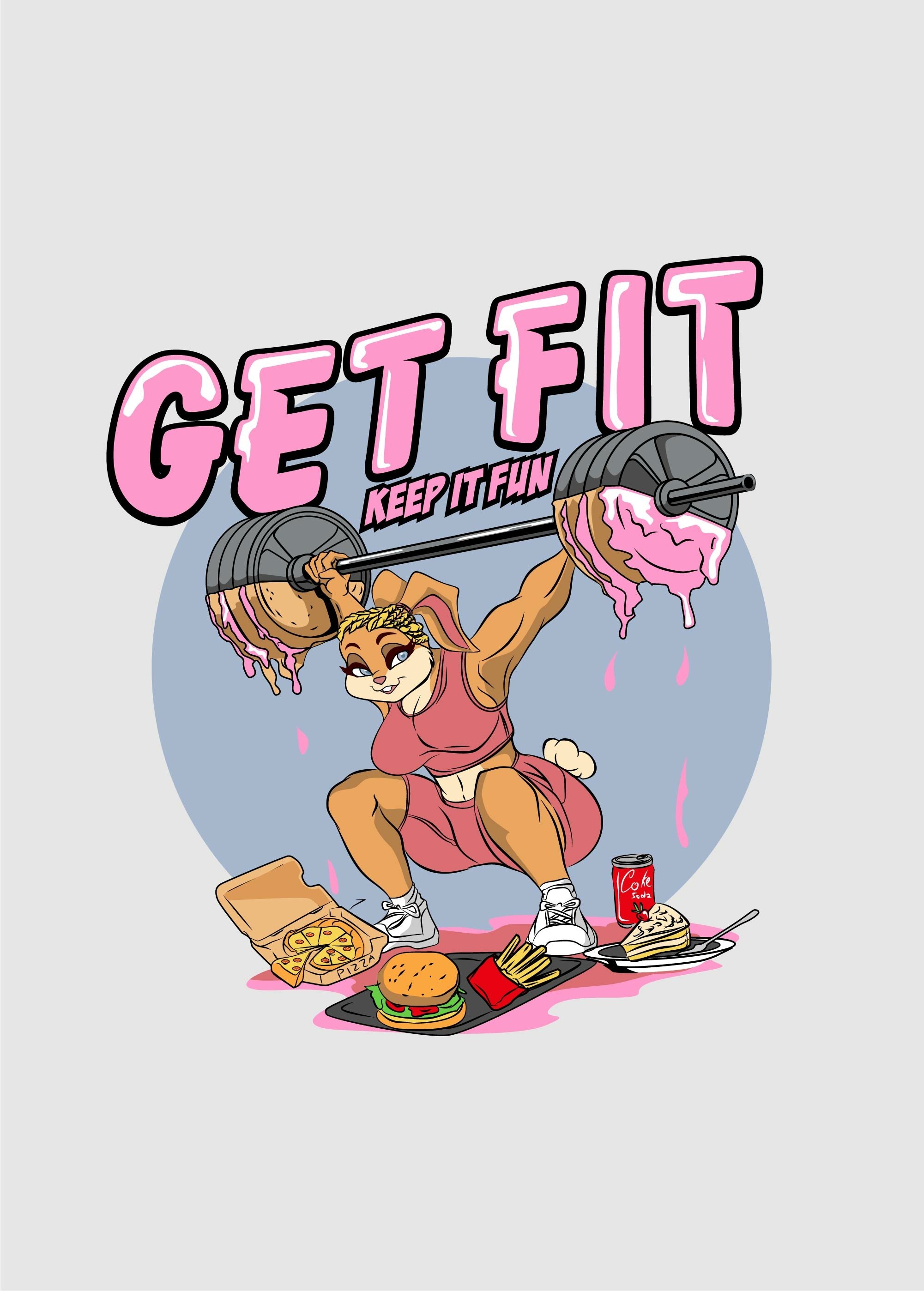 Get Fitt Fun Cartoon