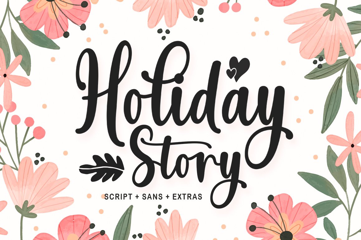 Holiday Story Font Duo