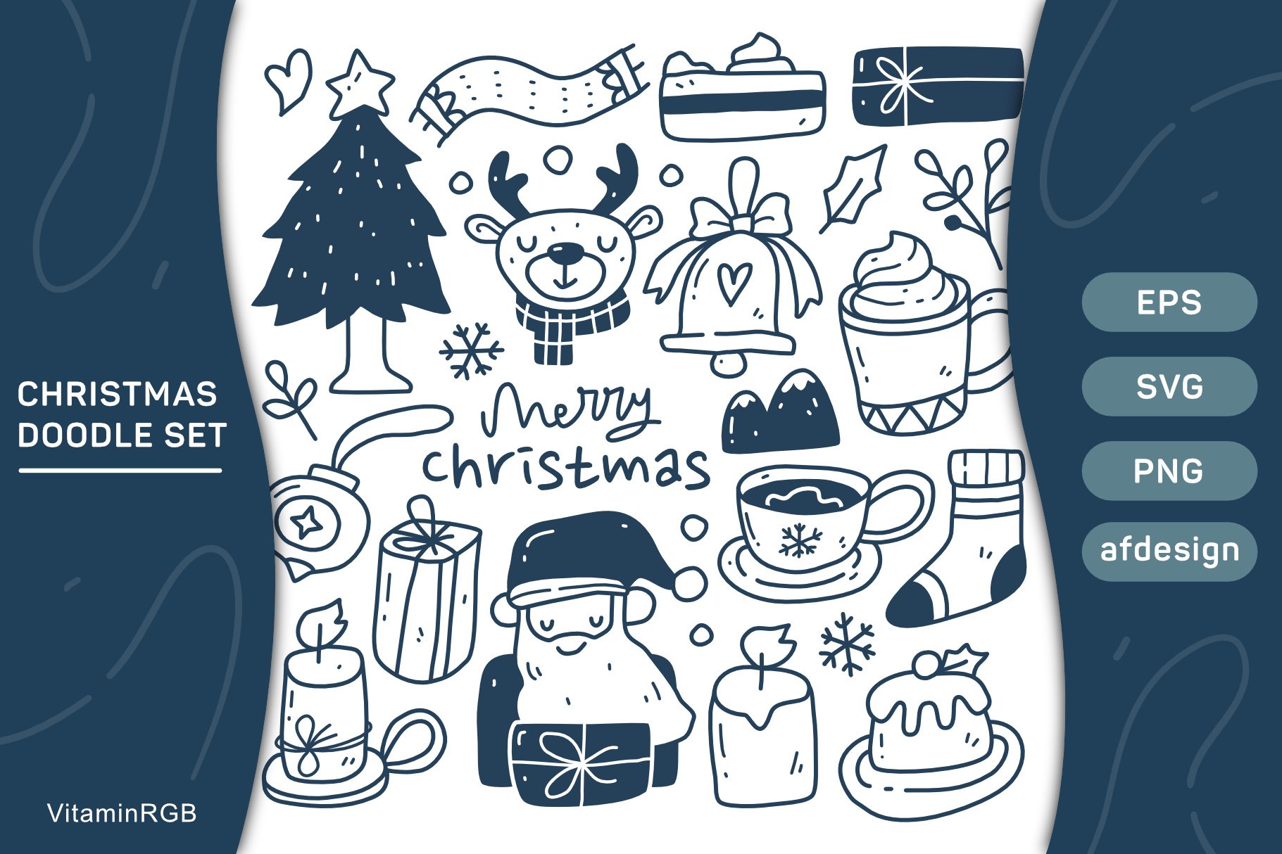 Christmas doodle set (1034229)