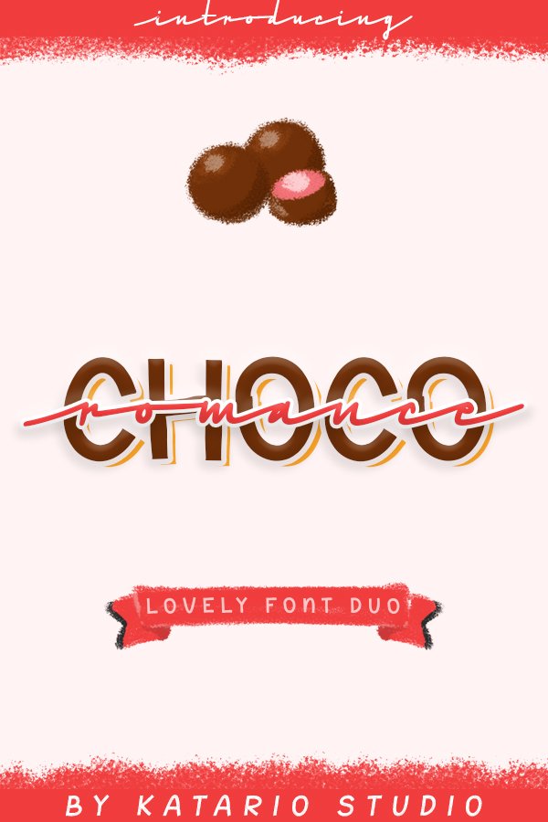 Choco Romance | Lovely Font Duo