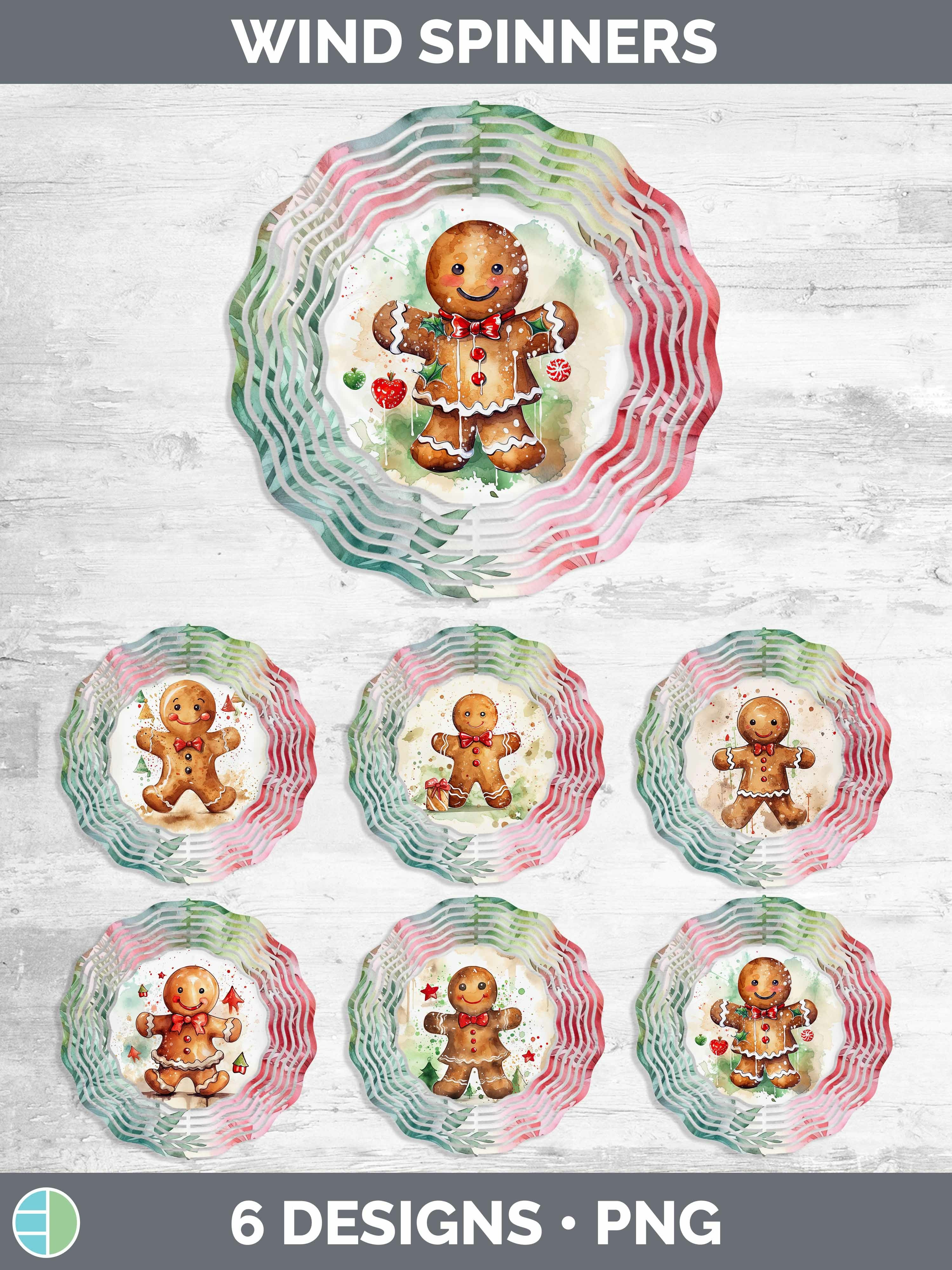 Christmas Gingerbread Man Wind Spinner | Bundle Spinner Desi
