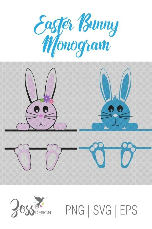 Easter Bunny svg Design for Easter basket