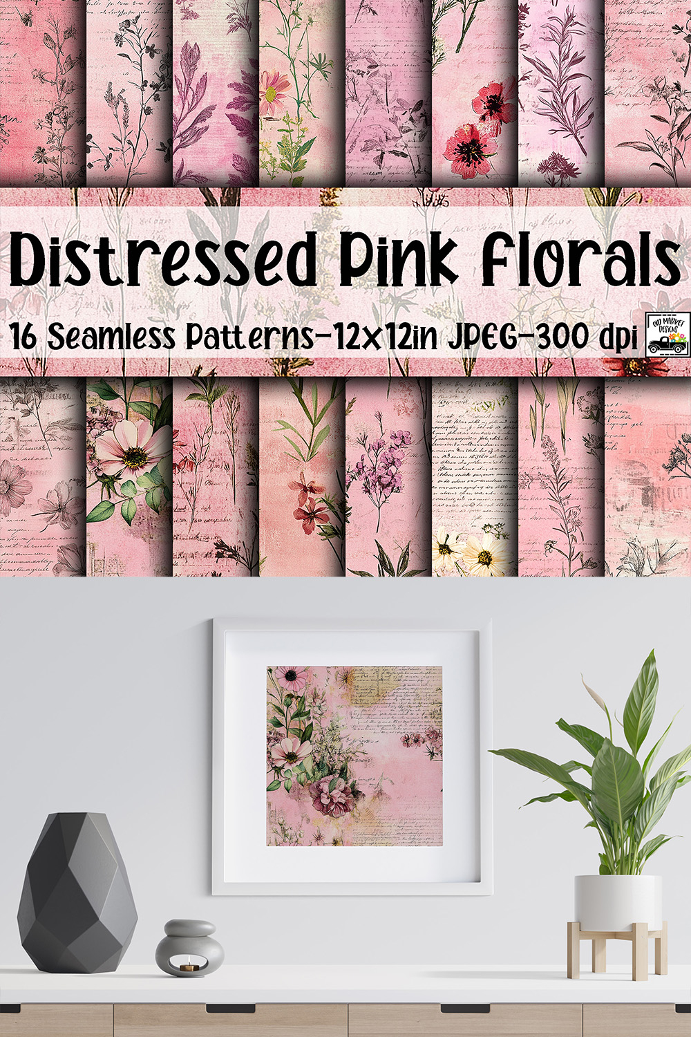 Seamless Cherry Blossoms Digital Paper