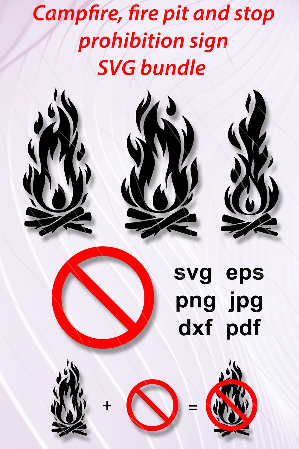 Camping svg bundle, fire pit svg Campfire, stop sign.