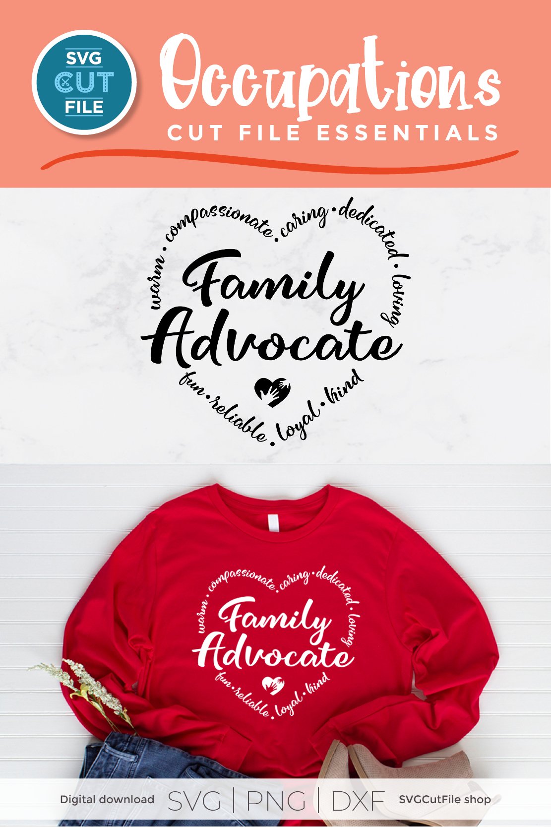 Family Advocate SVG - subway art design for crafters