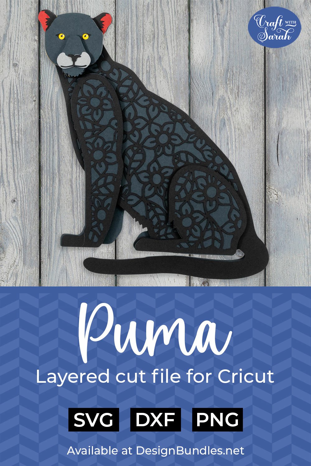 Puma SVG | 3D Puma Cat SVG | Black Panther SVG (2138157)