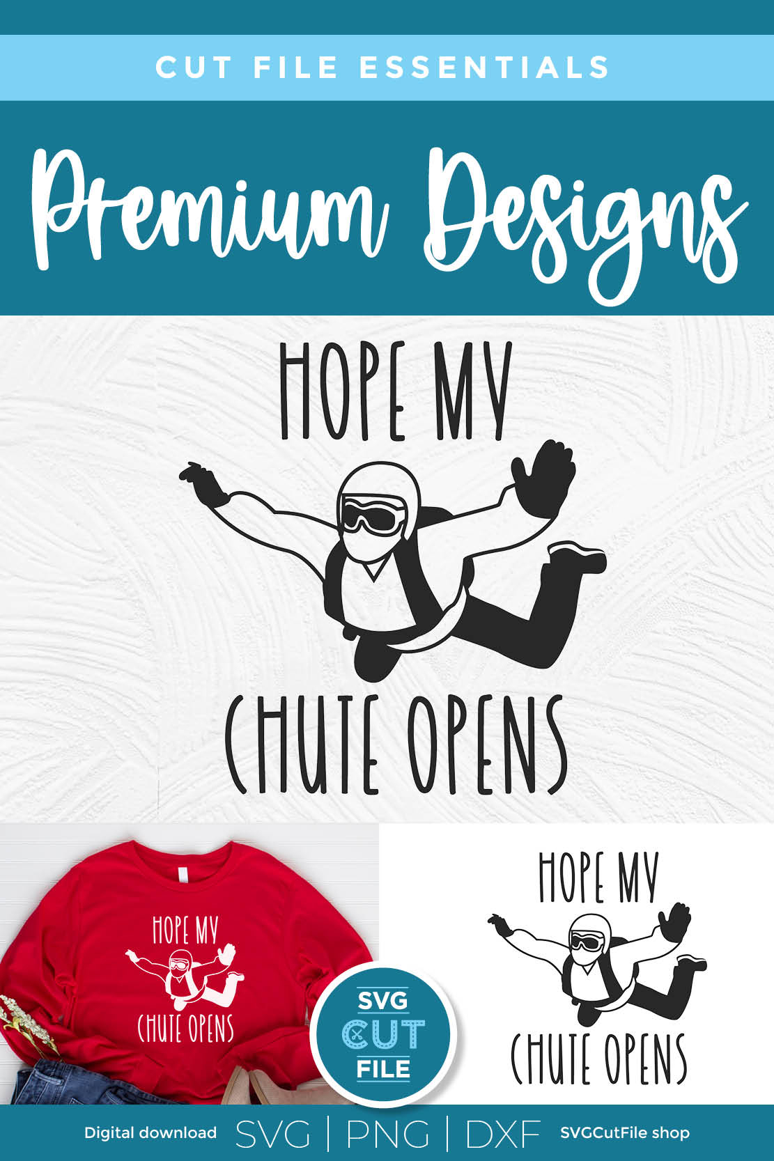 Skydiving svg - I Survived My First Skydive SVG for Crafters
