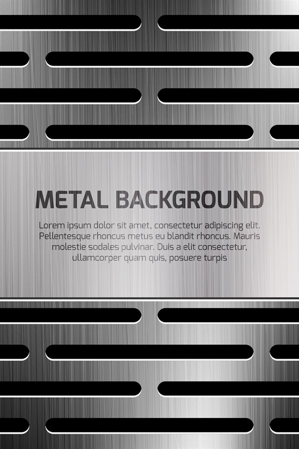 Abstract techno metal vector background