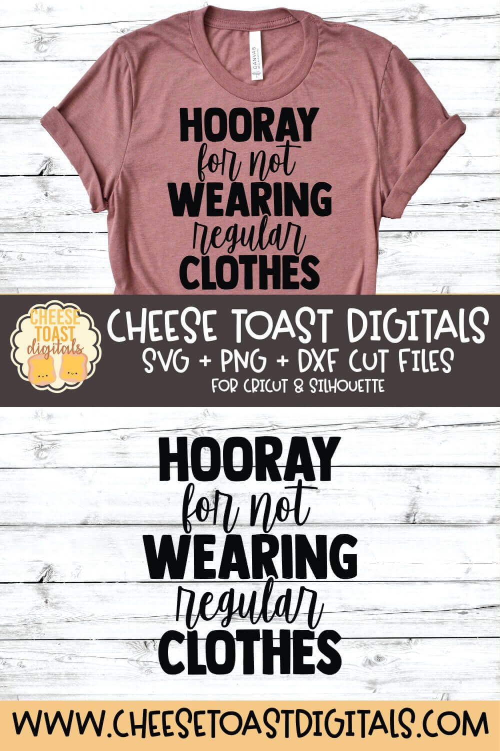 Hooray For Not Wearing Regular Clothes - SVG PNG DXF Files