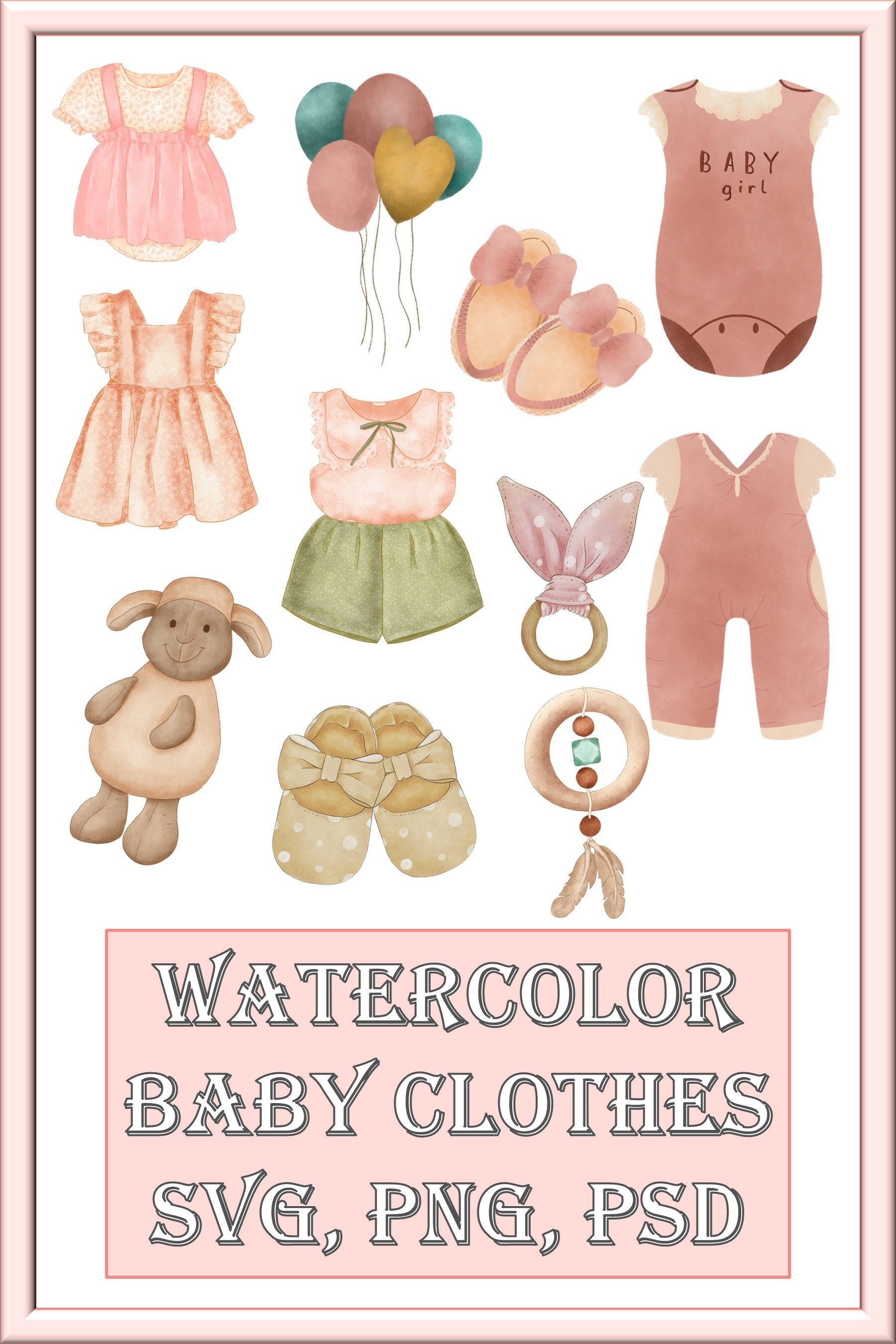 Baby Clothes SVG PNG PSD
