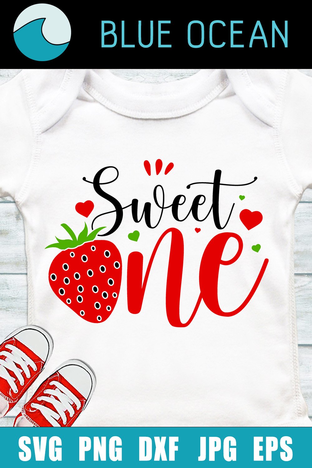 Sweet One SVG, Sweet One Strawberry SVG, First Birthday SVG