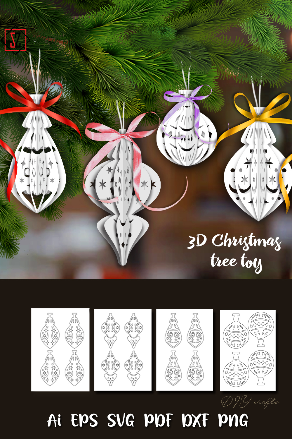 3D decorations for the Christmas tree / DIY projects
