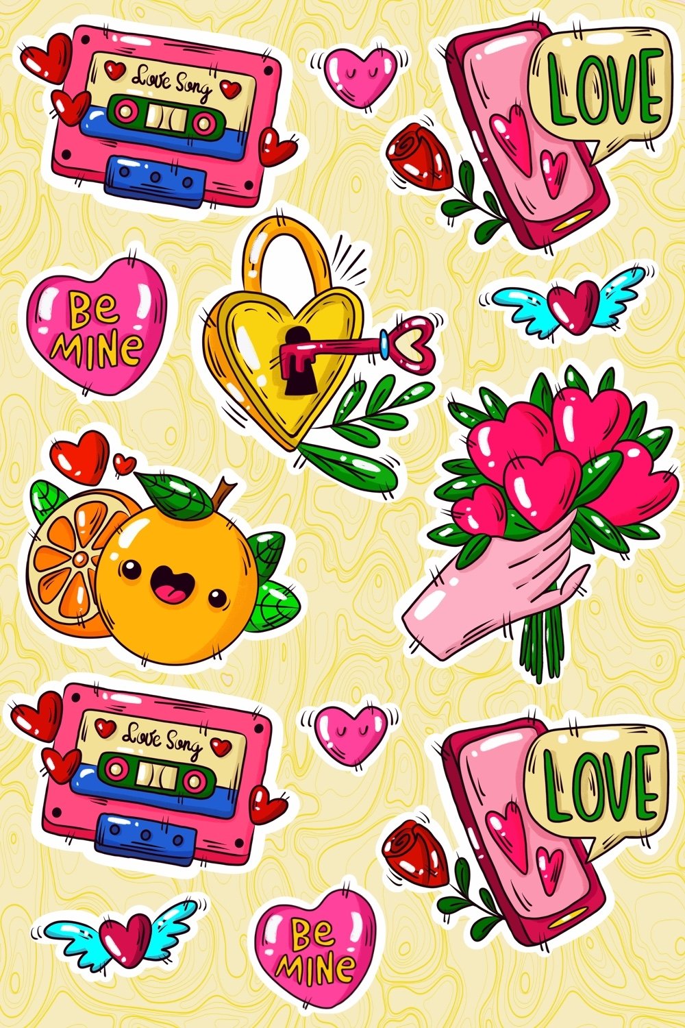 Valentine Clipart,Vintage Love Letter Clipart,Valentines Day