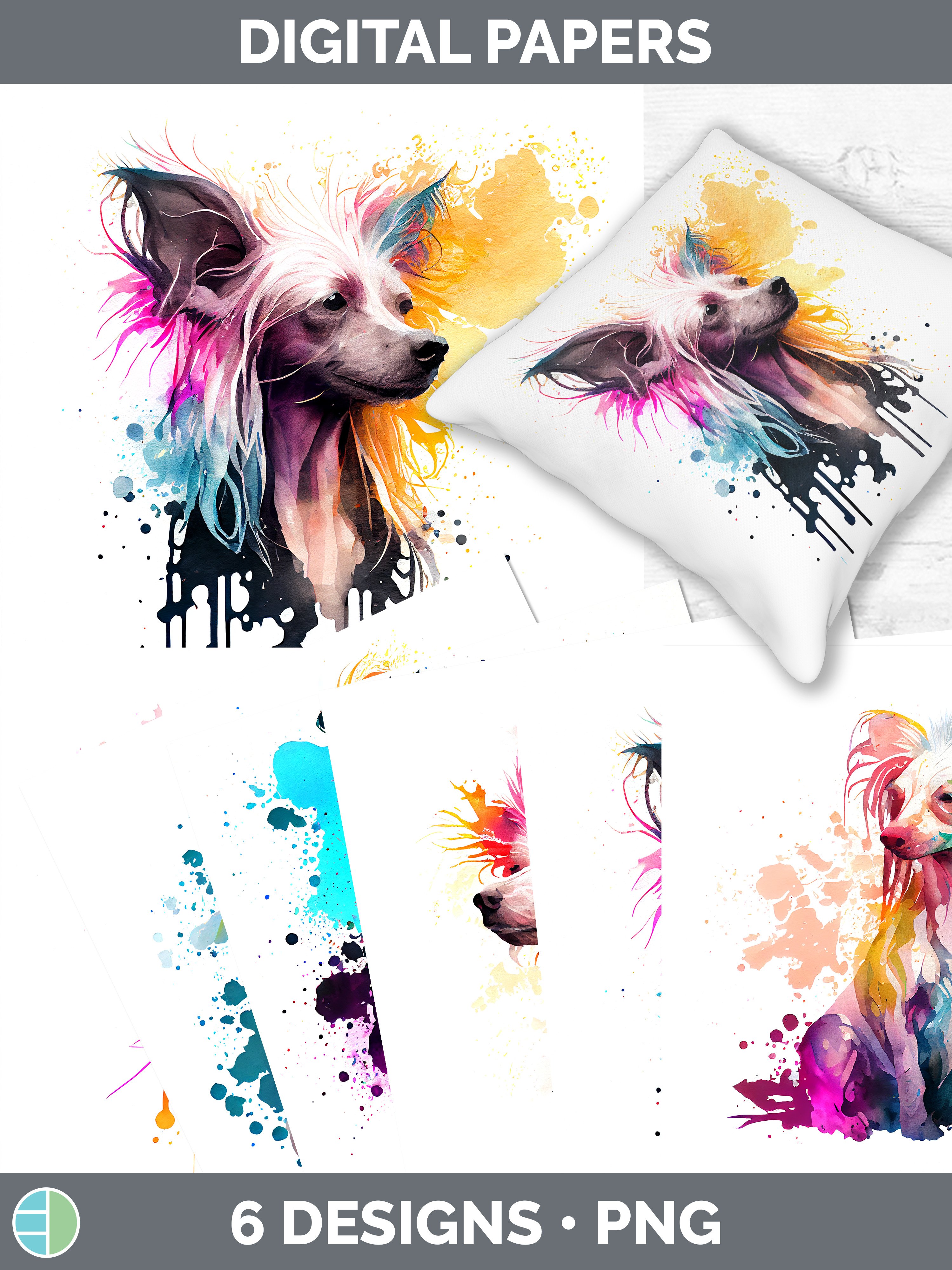 Rainbow Hairless Chinese Crested Dog Paper Backgrounds | Dig