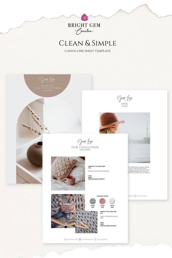Editable Line Sheet Template
