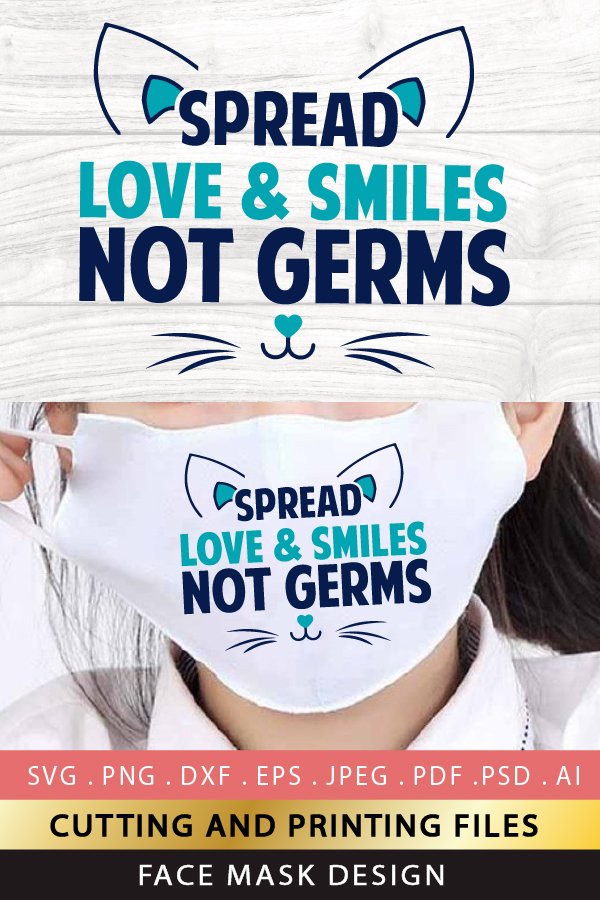Mask SVG PNG EPS DXF Face Mask SVG Mask Design SVG (800601)
