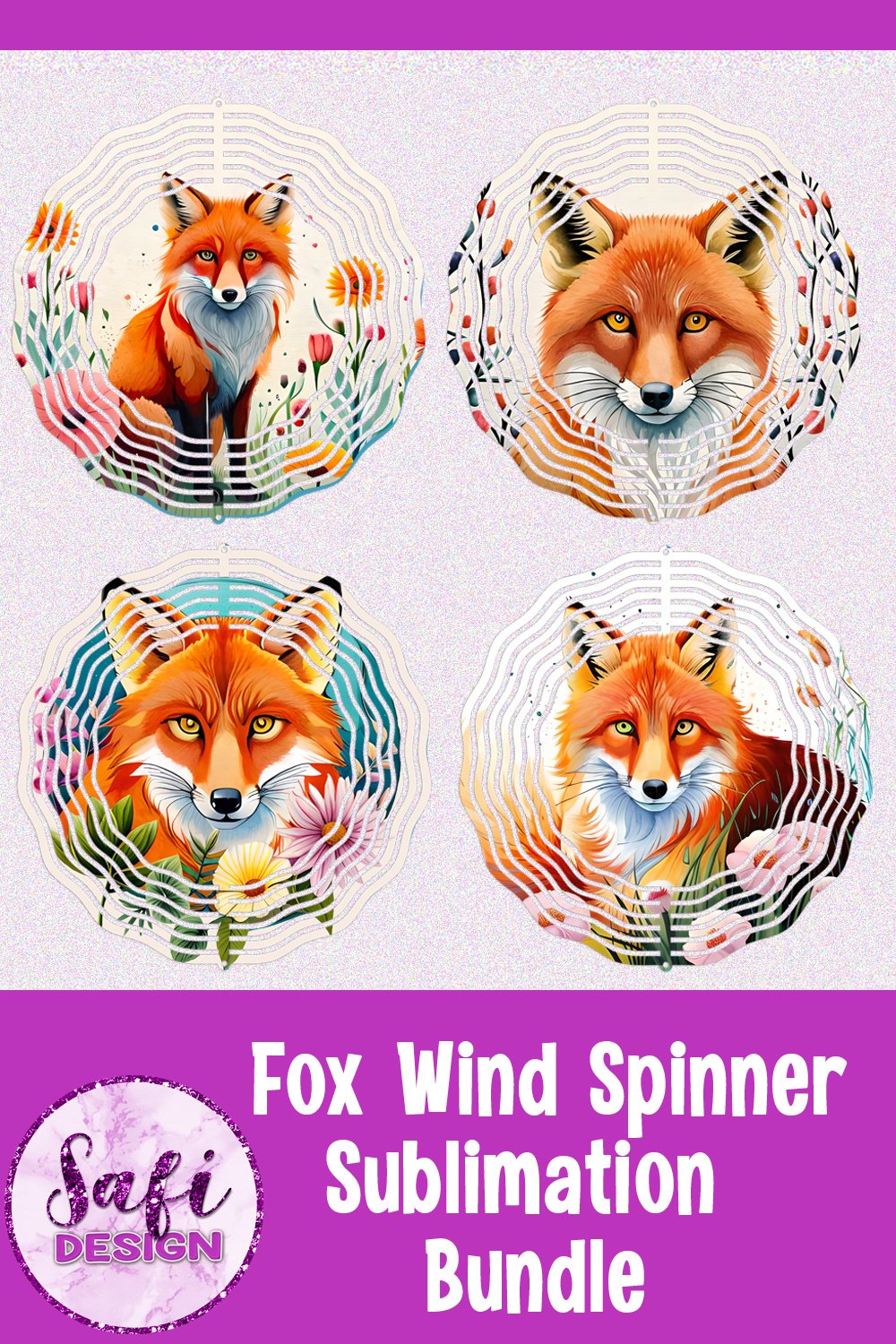 Fox Wind Spinner Sublimation Bundle