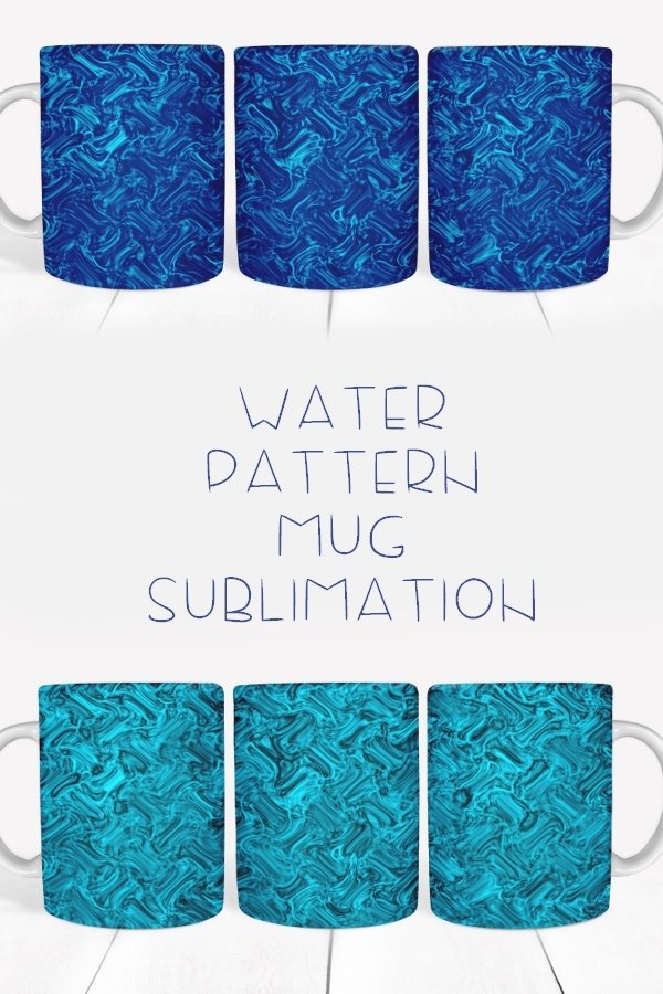 15 Water pattern mug sublimation