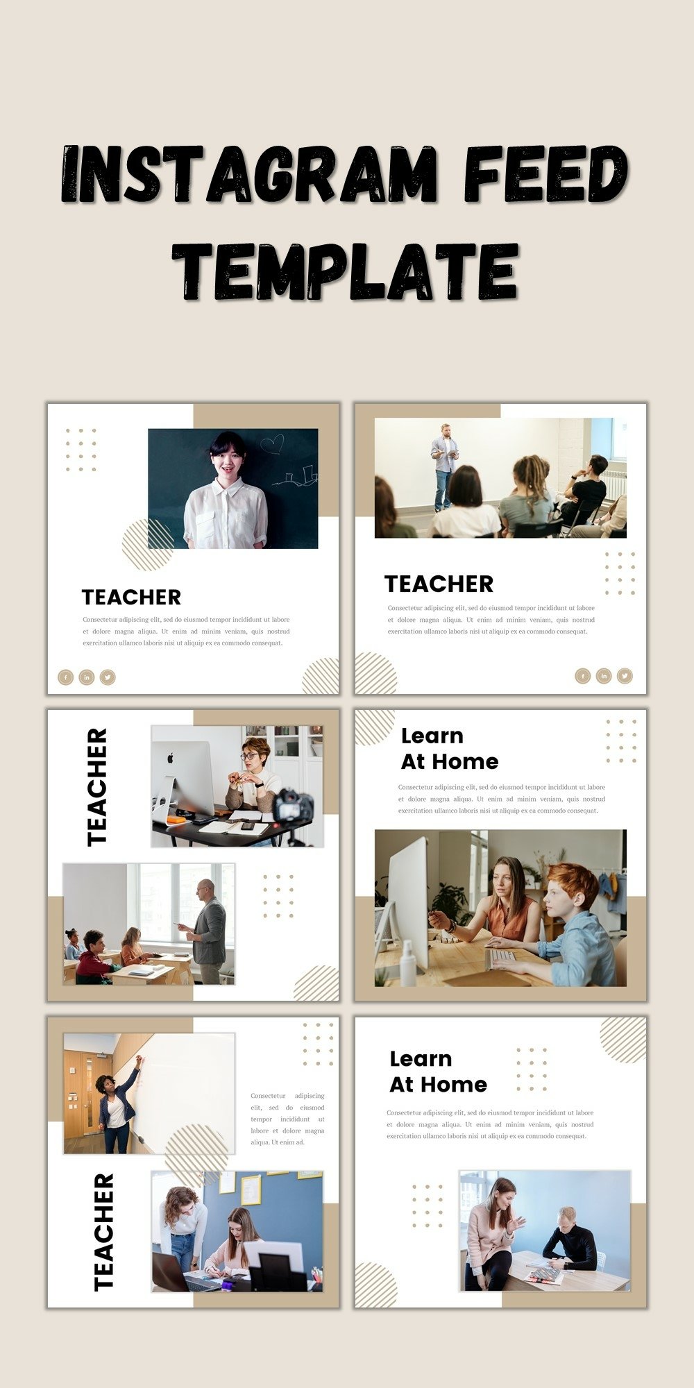 Instagram Feed Template - Teacher