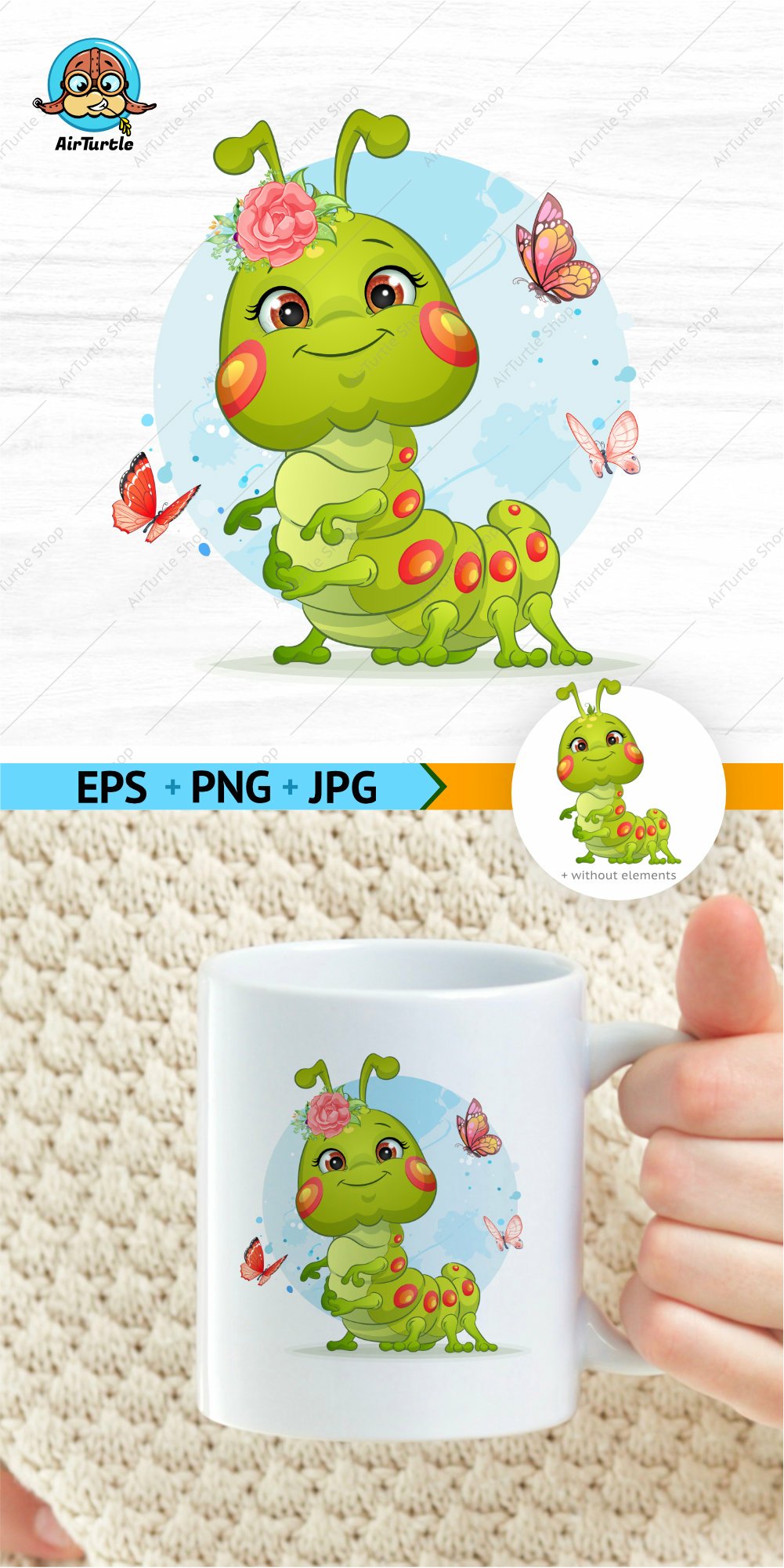 Cute Caterpillar Clipart | Insects, Cute Bug PNG