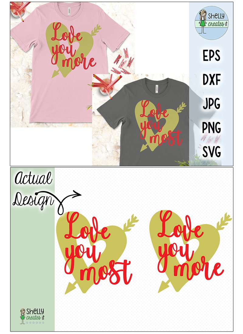 I love you more, I love you Most Design