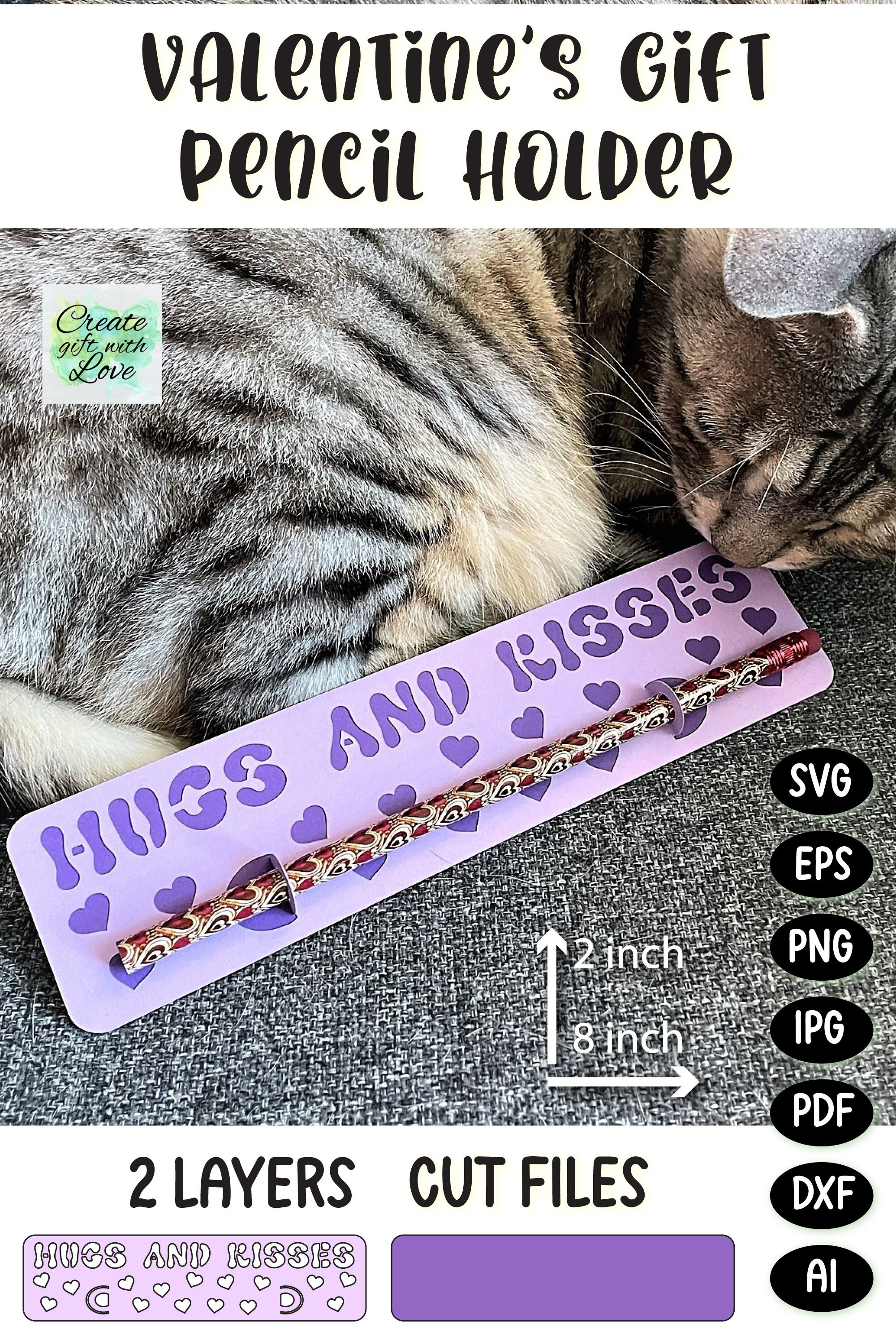 Pencil Holder | Valentine Gift | Classroom Exchange Cards